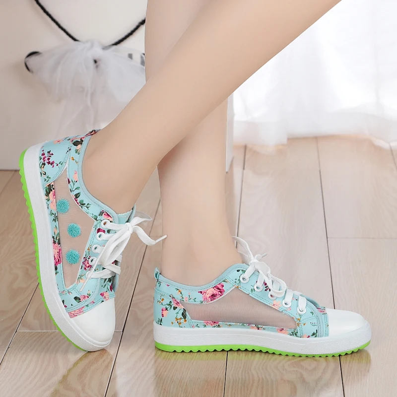 QGXSSHI Children Shoes - Net Yarn Design - Girls Sneakers - Fashion ...