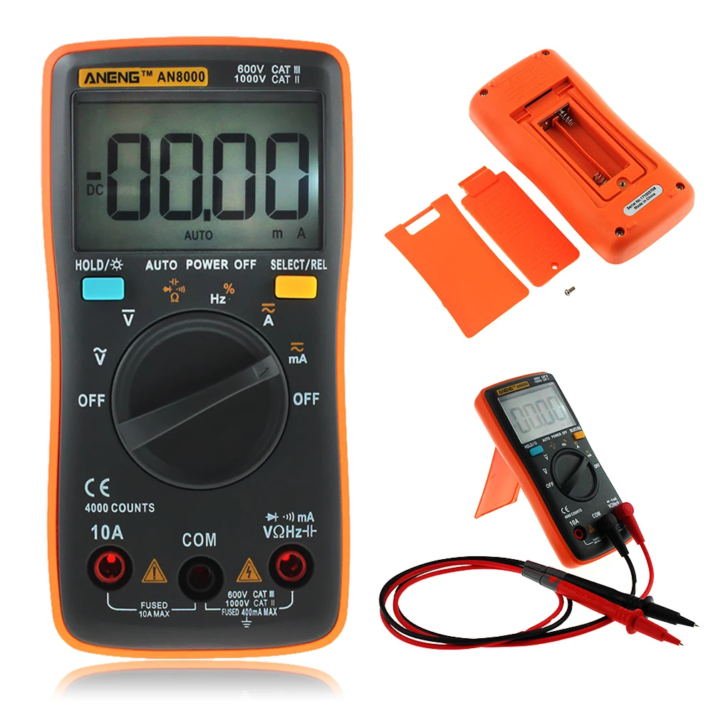 Aliexpress.com : Buy AN8000 4000 Counts Portable Digital Multimeter LCD ...