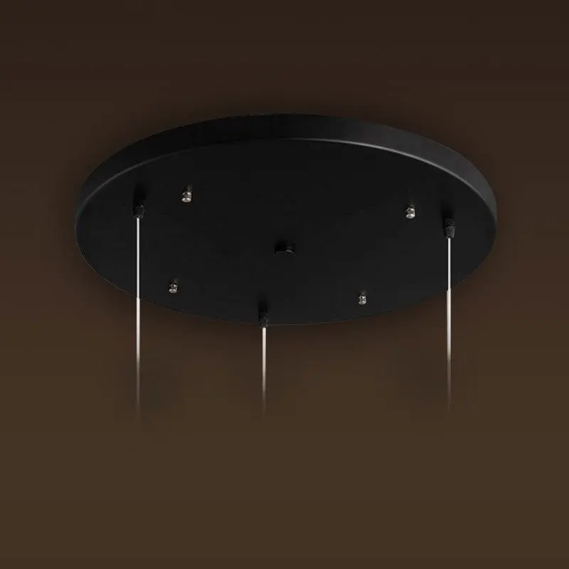 DIY Ceiling Lamp Base Canopy Plate Vintage 3 Hole Chandeliers Light ...