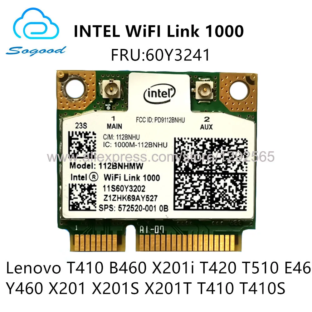 For-Intel-wifi-link-1000-112BNHMW-HF-Mini-PCI-E-Wireless-WLAN-Card-for ...