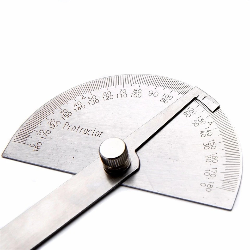 14.5cm 180 Degree Adjustable Protractor Angle Finder Craftsman Ruler ...