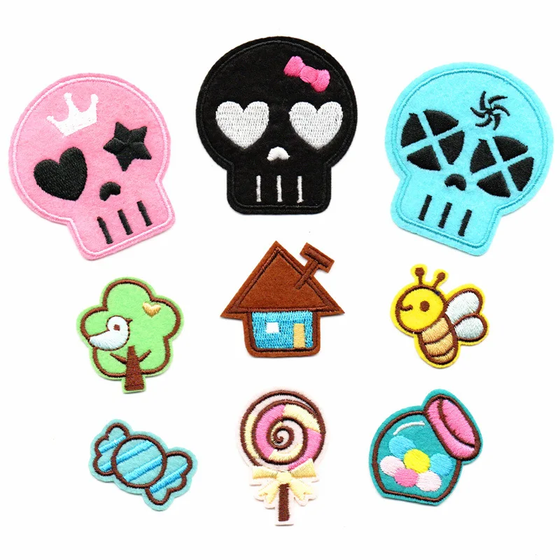 6pc Animal iron on Patch Cartoon Embroidered Patches Clothes Fabric ...