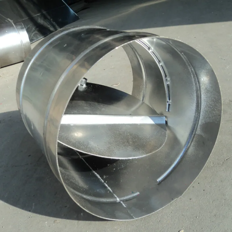 DN100 DN150 Air duct check valve Inlined Back-Draft Damper Butterfly ...