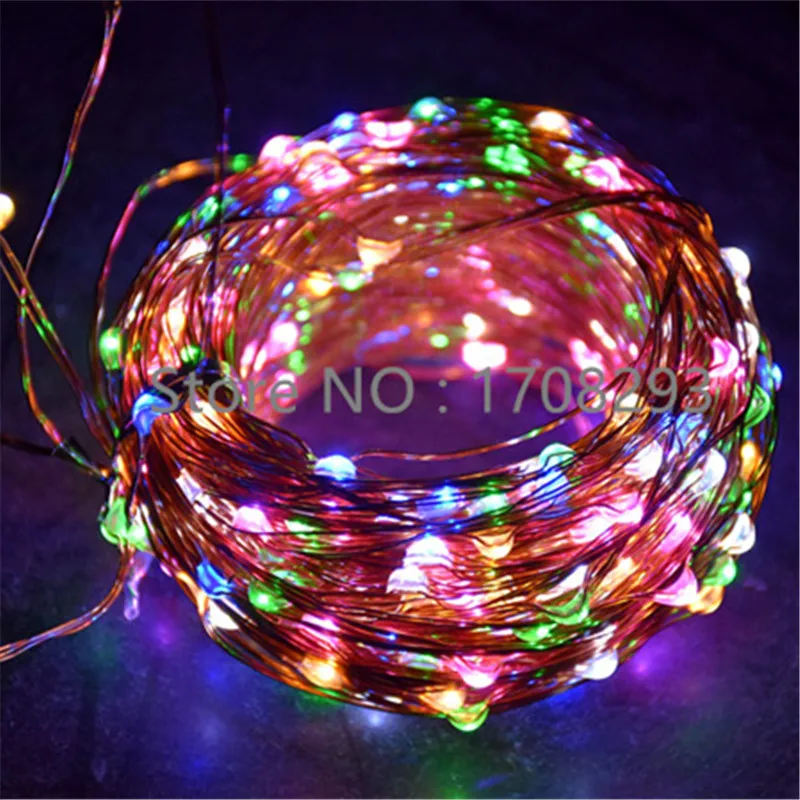 10pcs 50m-400led Copper Wire Warm White/rgb Led String Lights Starry ...