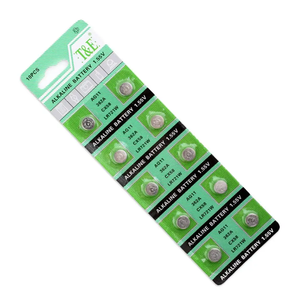 AG11 распродажа, 2 дня, Акционная Кнопочная батарея, 10x1,55 в LR47 SR721SW LR721 V362 ...