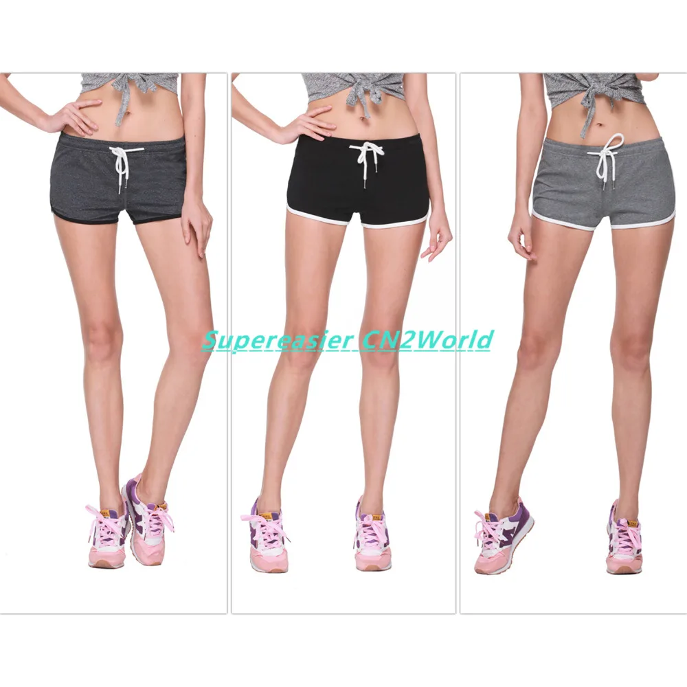 5pcs/lot Women's Fitness Sporting Shorts Sweatpants Ladies Drawstring ...