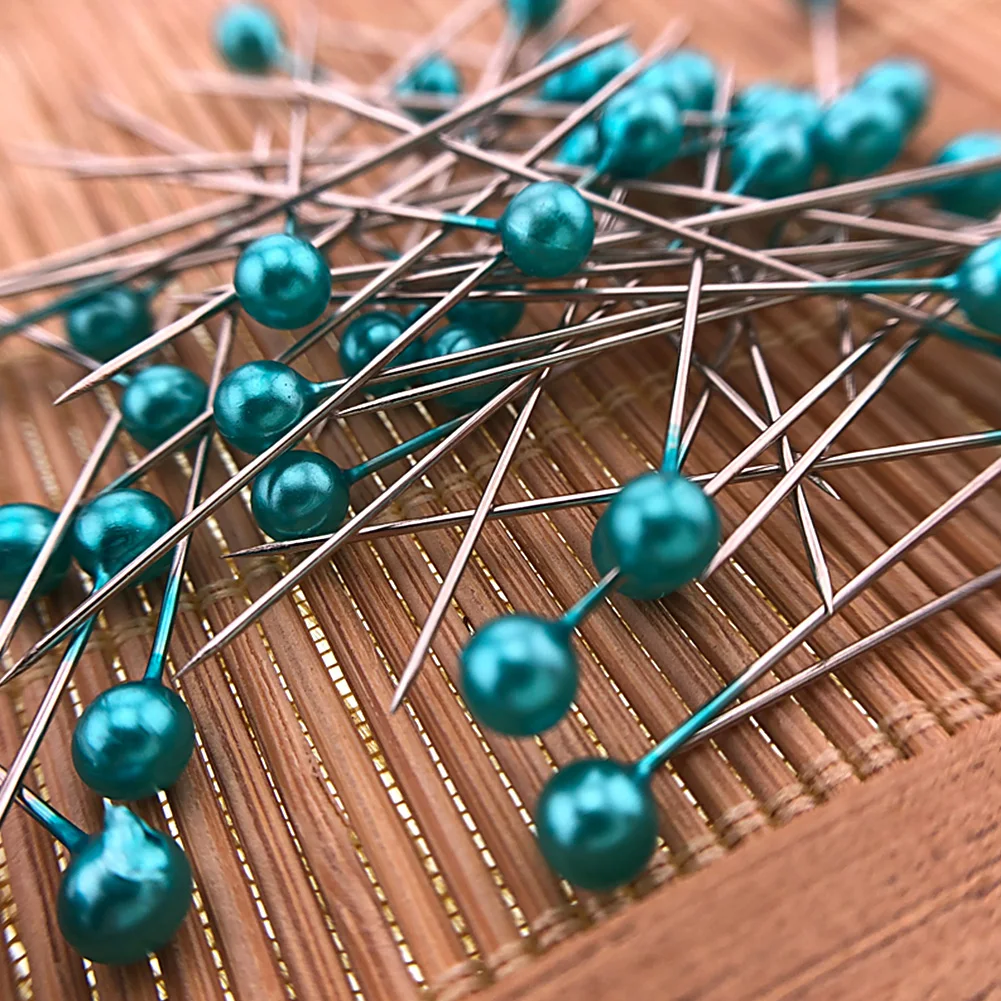 100 or 500 pcs/lot Round Pearl Head Dressmaking Pins Weddings Corsage ...