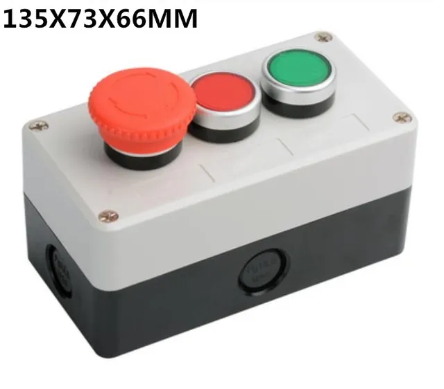 Button switch control box plastic hand held self starting button ...