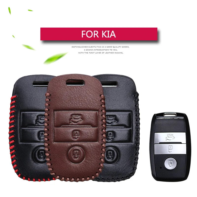 Leather Car Key Case Cover For Kia Rio 2 3 X Line Niro K7 K2 K3 K4 K5 ...