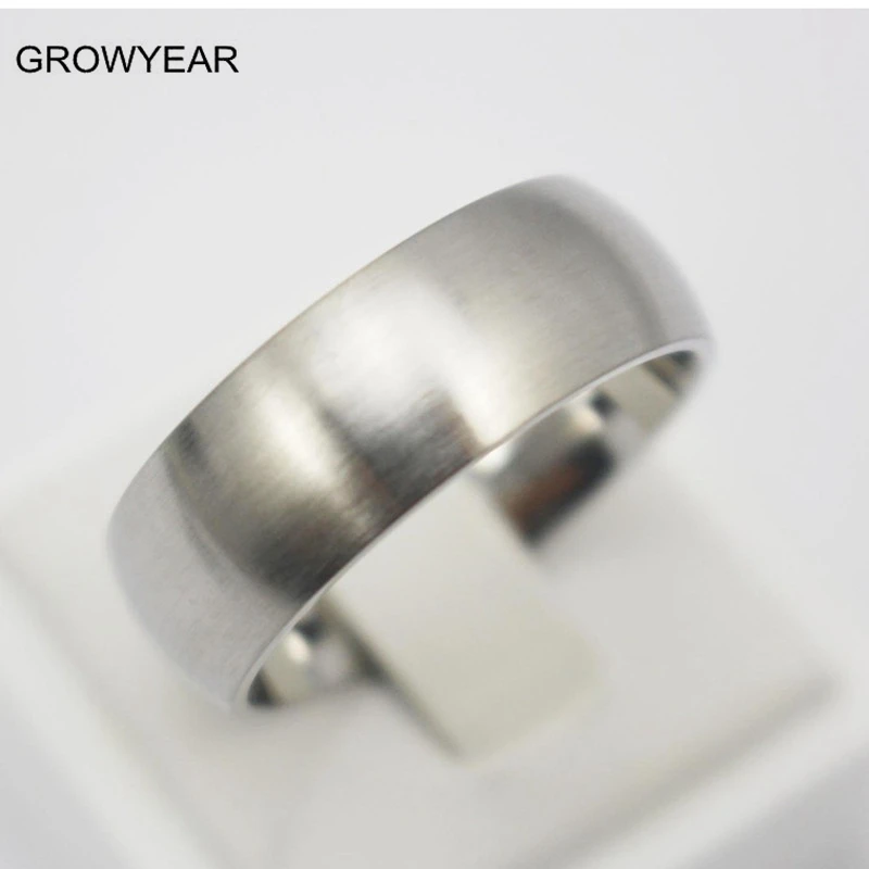 Women Men Jewelry Finger Rings Fashion Stainless Steel Comfort Fit Ring ...