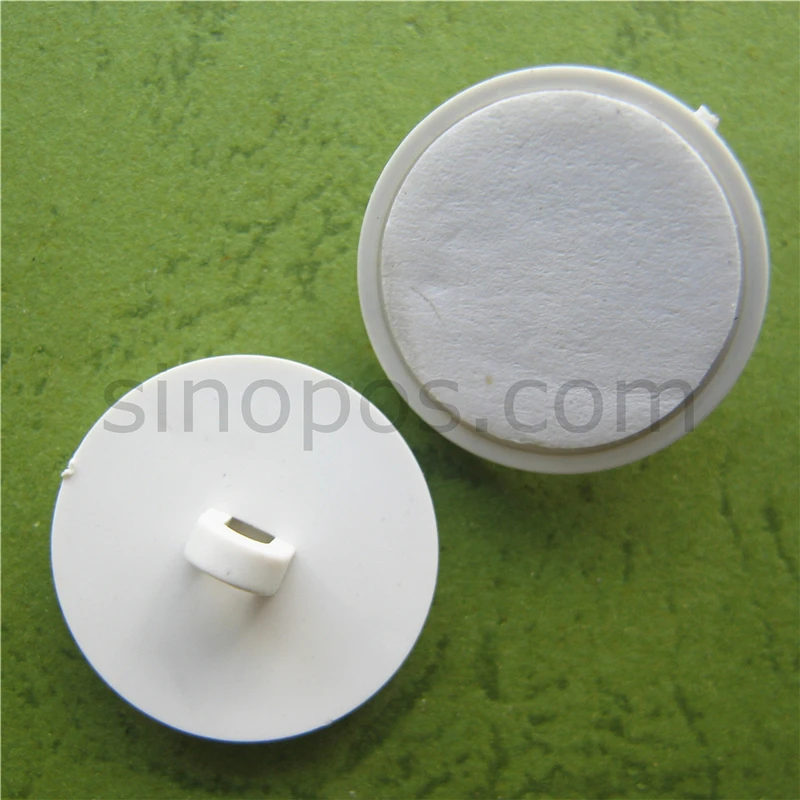 Adhesive mount round 20mm, plastic hanging button eye ceiling wall hook ...