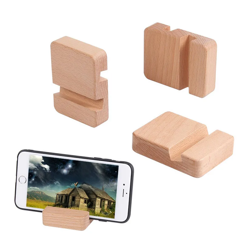 Wooden Phone Holder Stand For iPhone Xs X 8 Mobile Phone Stand For ...