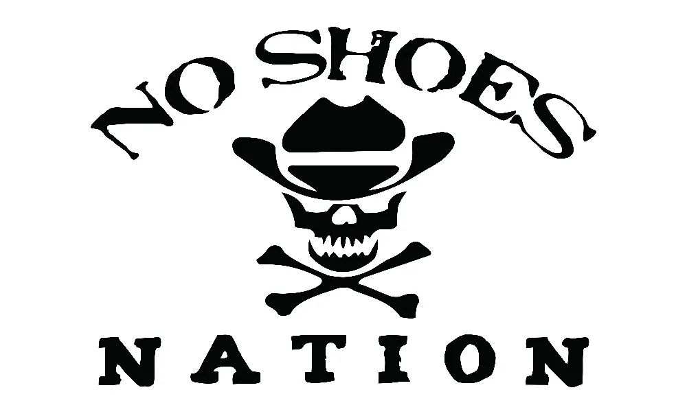 No Shoes Nation Decal
