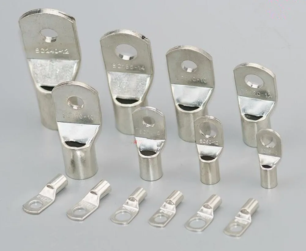 20pcs SC25 6 SC25 8 SC25 10 SC25 12 Tin Plated Copper Cable lugs ...