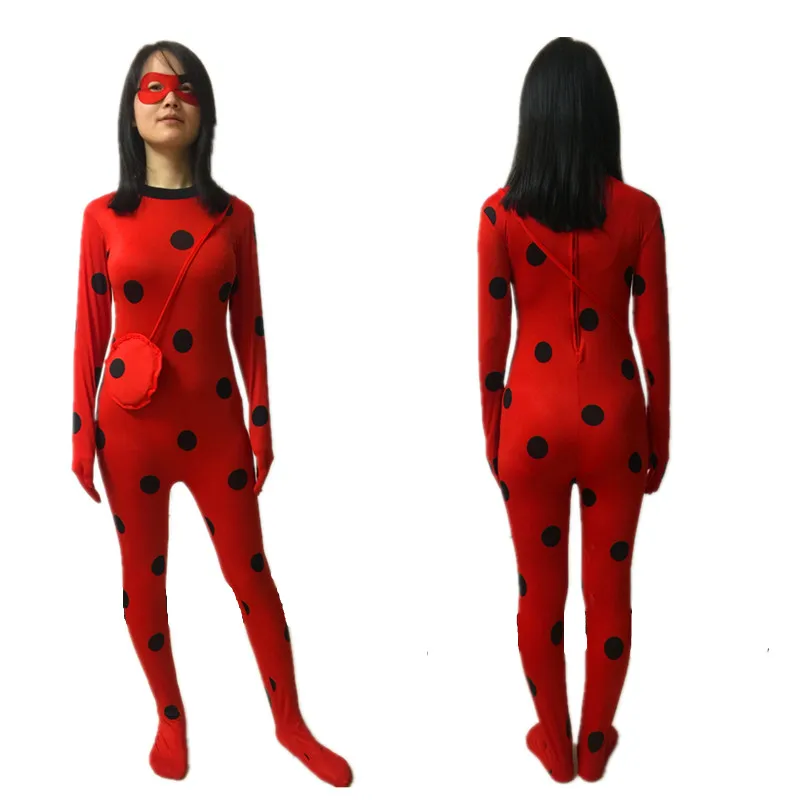 Women Kids Girls Miraculous Ladybug Costume Cosplay Costumes High ...