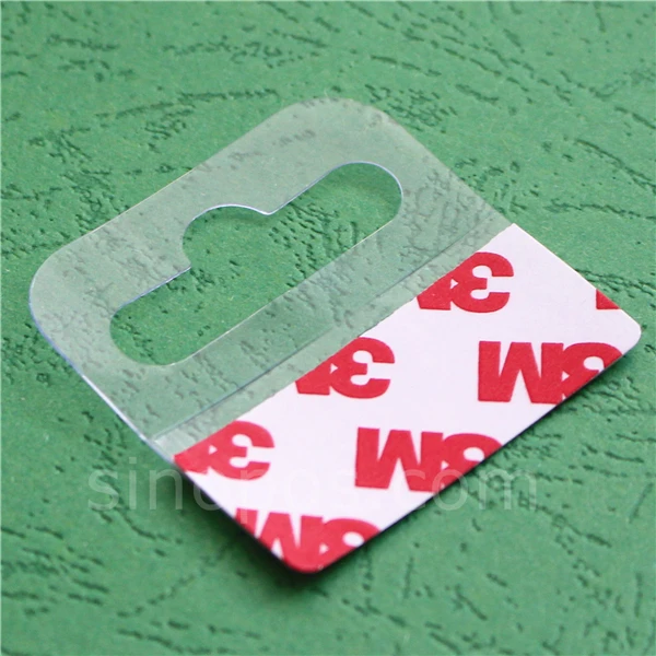 Bulk Hang Tabs With Euro Hole Adhesive, black clear hanging tab ...