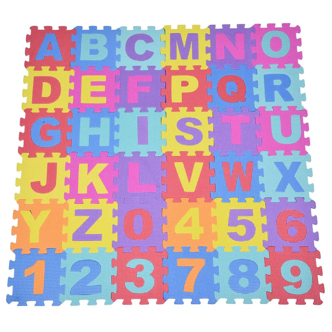 36pcs Soft Eva Foam Baby Children Kids Play Mat Alphabet Number Puzzle ...