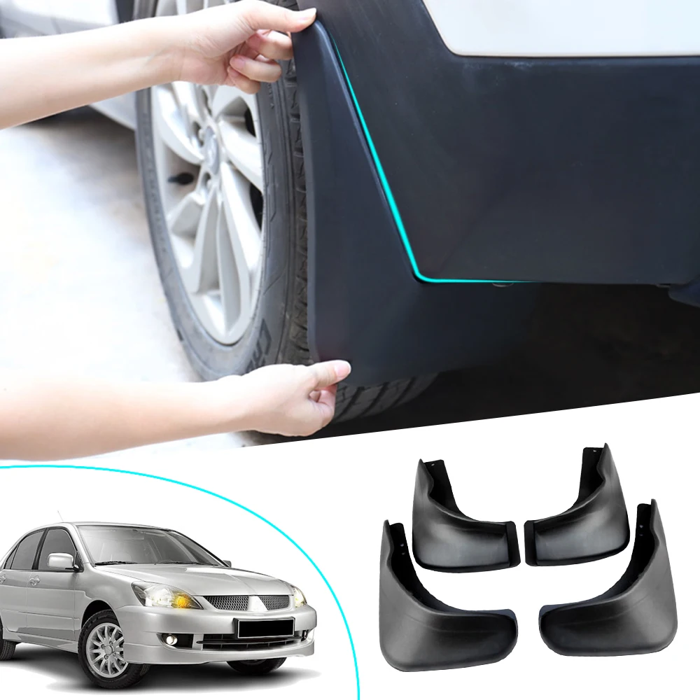 Front Rear Mud Flaps For Mitsubishi Lancer Sedan 2003-2007 Mudguards ...