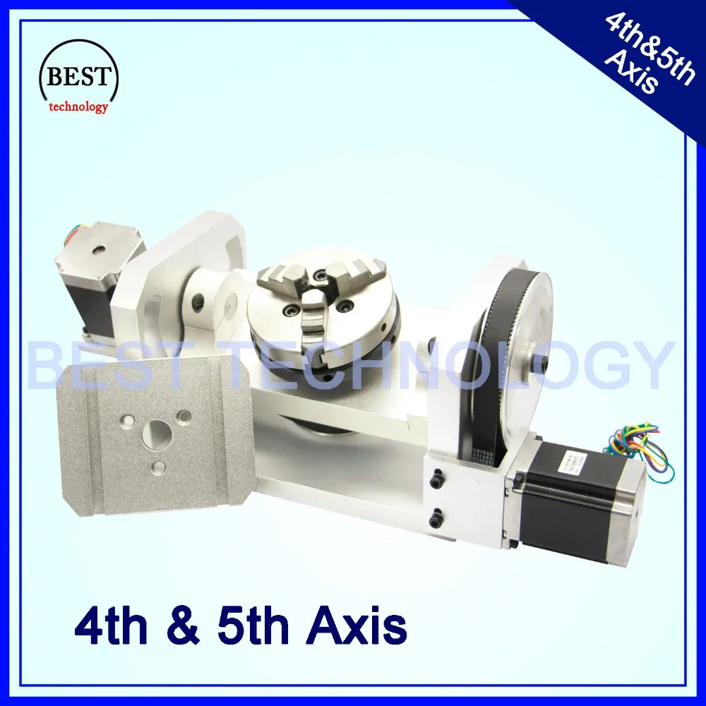 100mm-CNC-4th-Axis-5th-Axis-CNC-dividing-head-Rotation-Axis-A-axis-kit ...