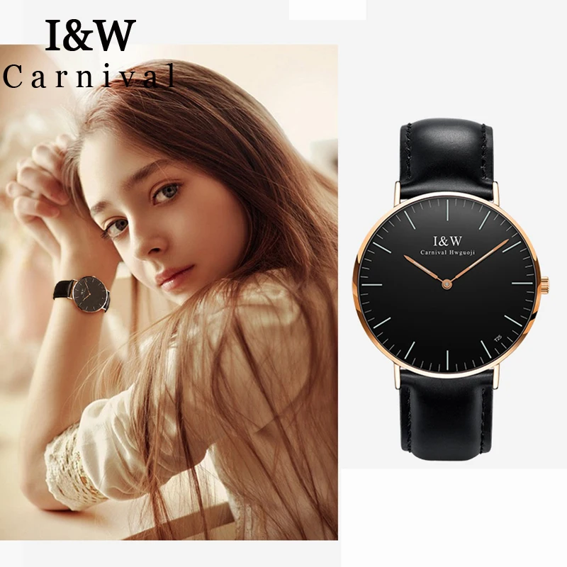 I&W T25 Tritium Watch Women Carnival Ultra Thin Ladies Watches ...