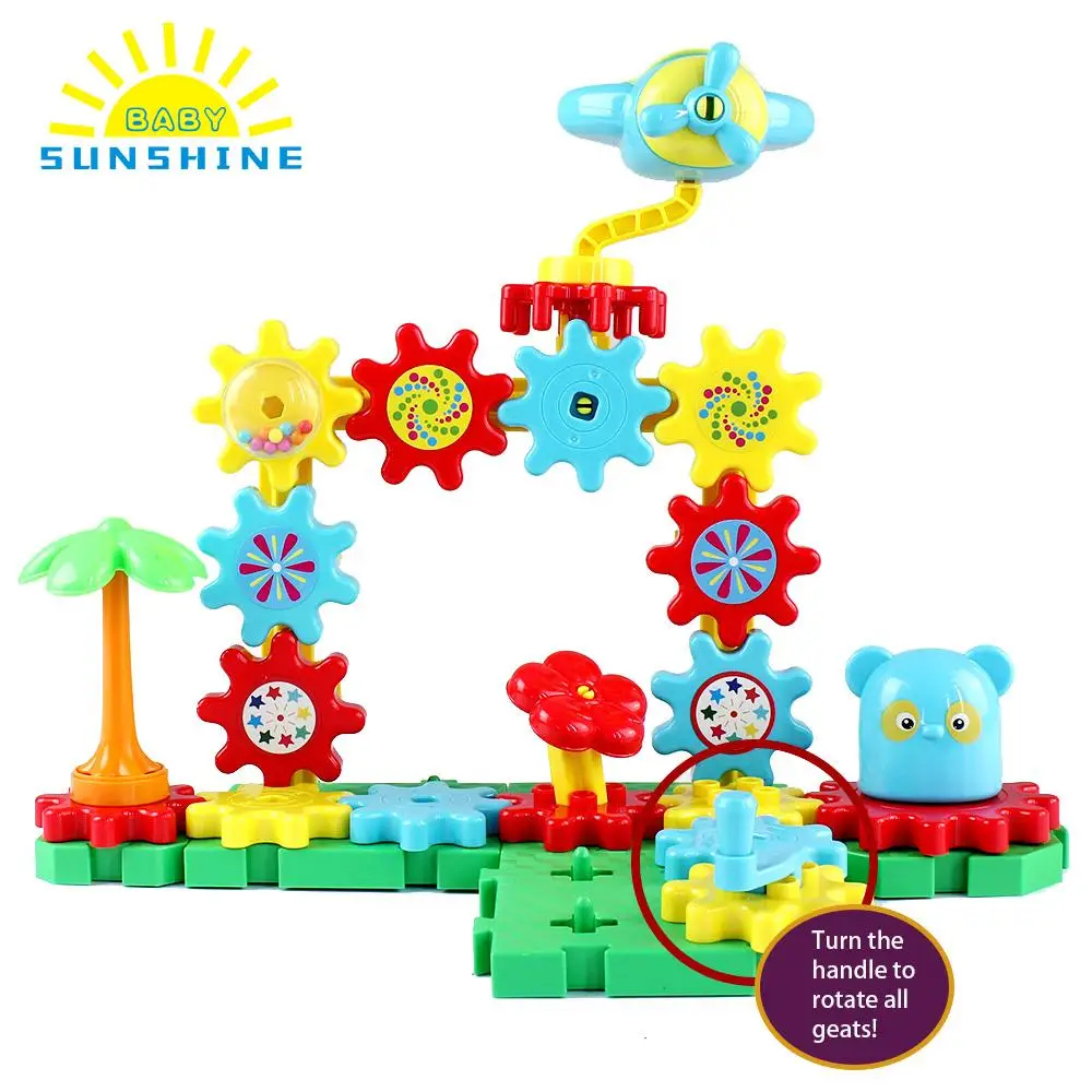 NEW Kids 54Pcs Educational Gears Model Building Set Construction ...