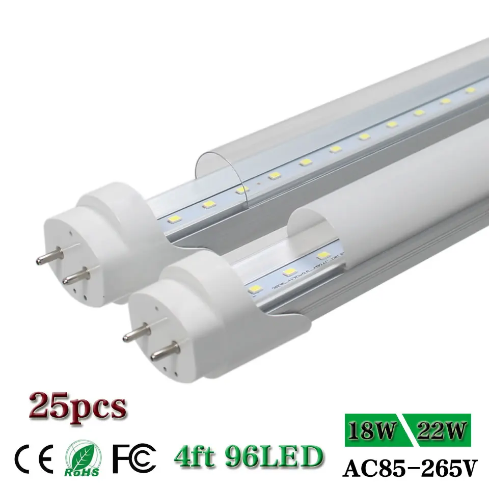CUNSUNWAY LIGHTING 4 ft Led Tube Lights T8 18W 22W 1.2m 1200mm 4ft Led ...