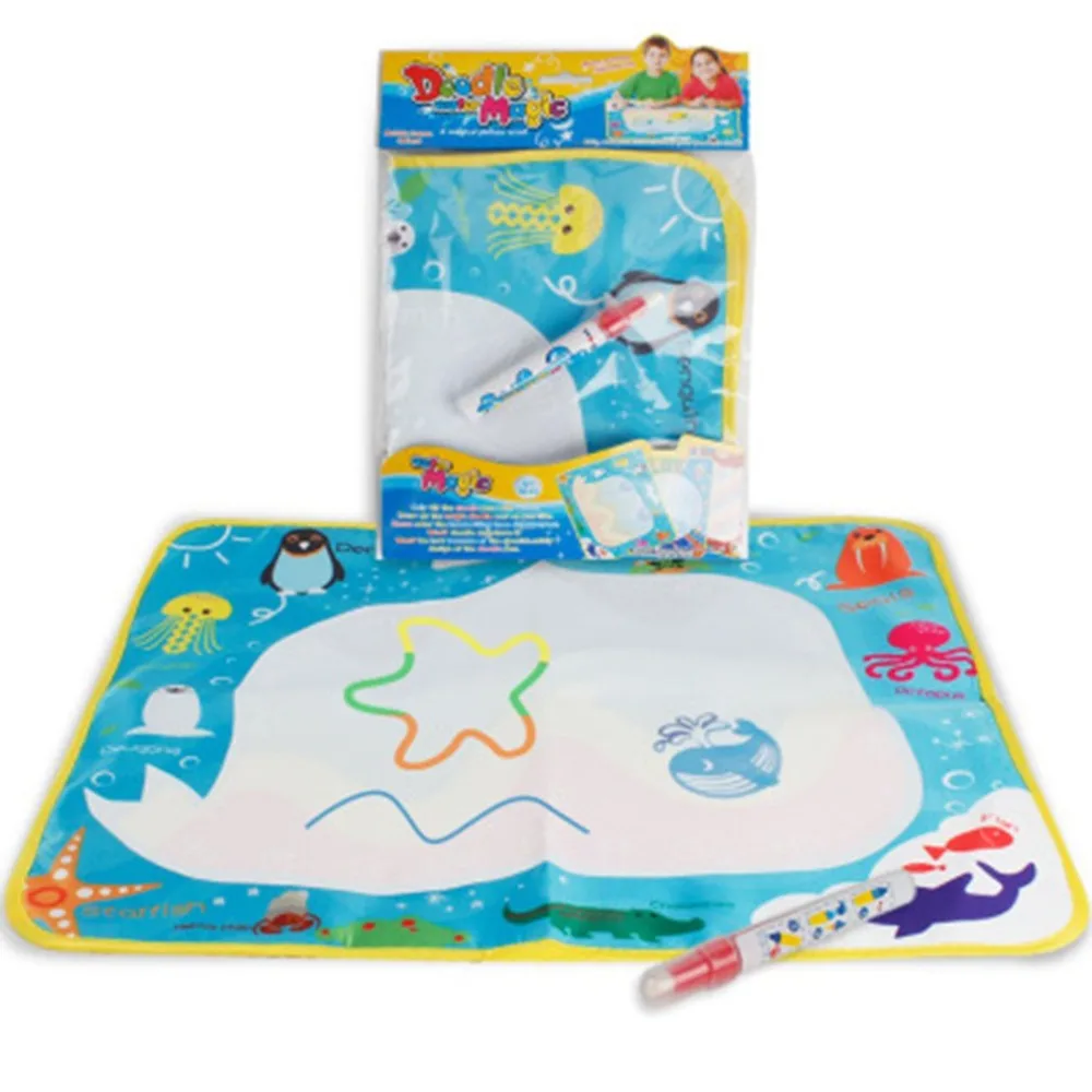 Kids Water Painting Drawing blanket doodle Toys cartoon water canvas ...