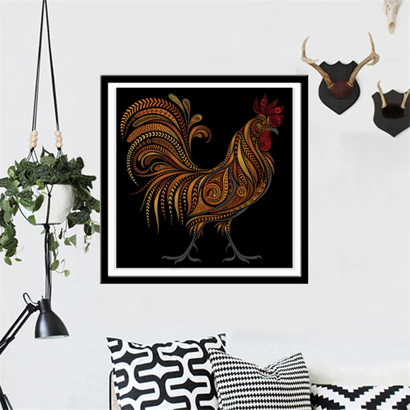 Diy Diamond Painting Decorative Painting Chickens In The Garden Mosaic ...