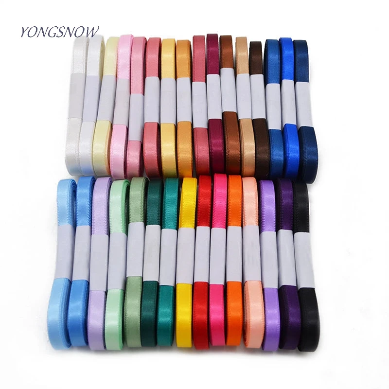 5Pcs 5m Silk Satin Ribbon Wedding Party Decorative Ribbons Invitation ...