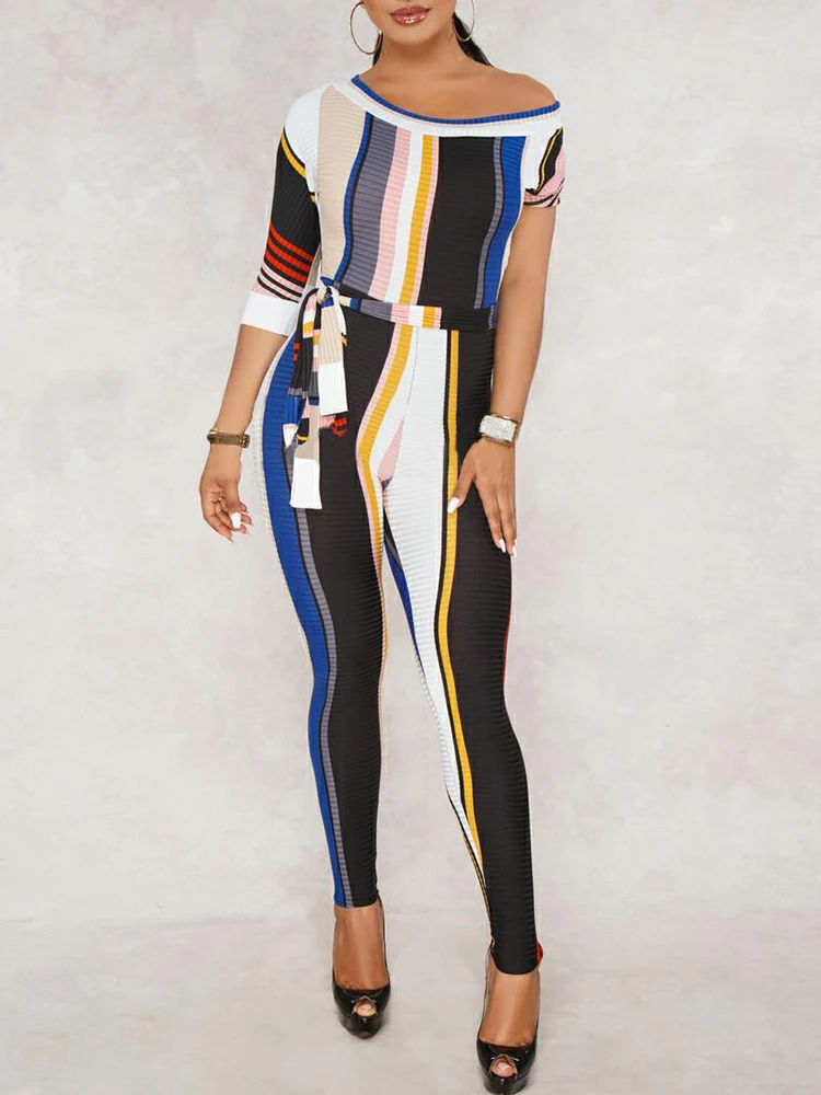 Women Fashion Summer Beach Stylish Colorful Jumpsuits Stylish Colorful ...