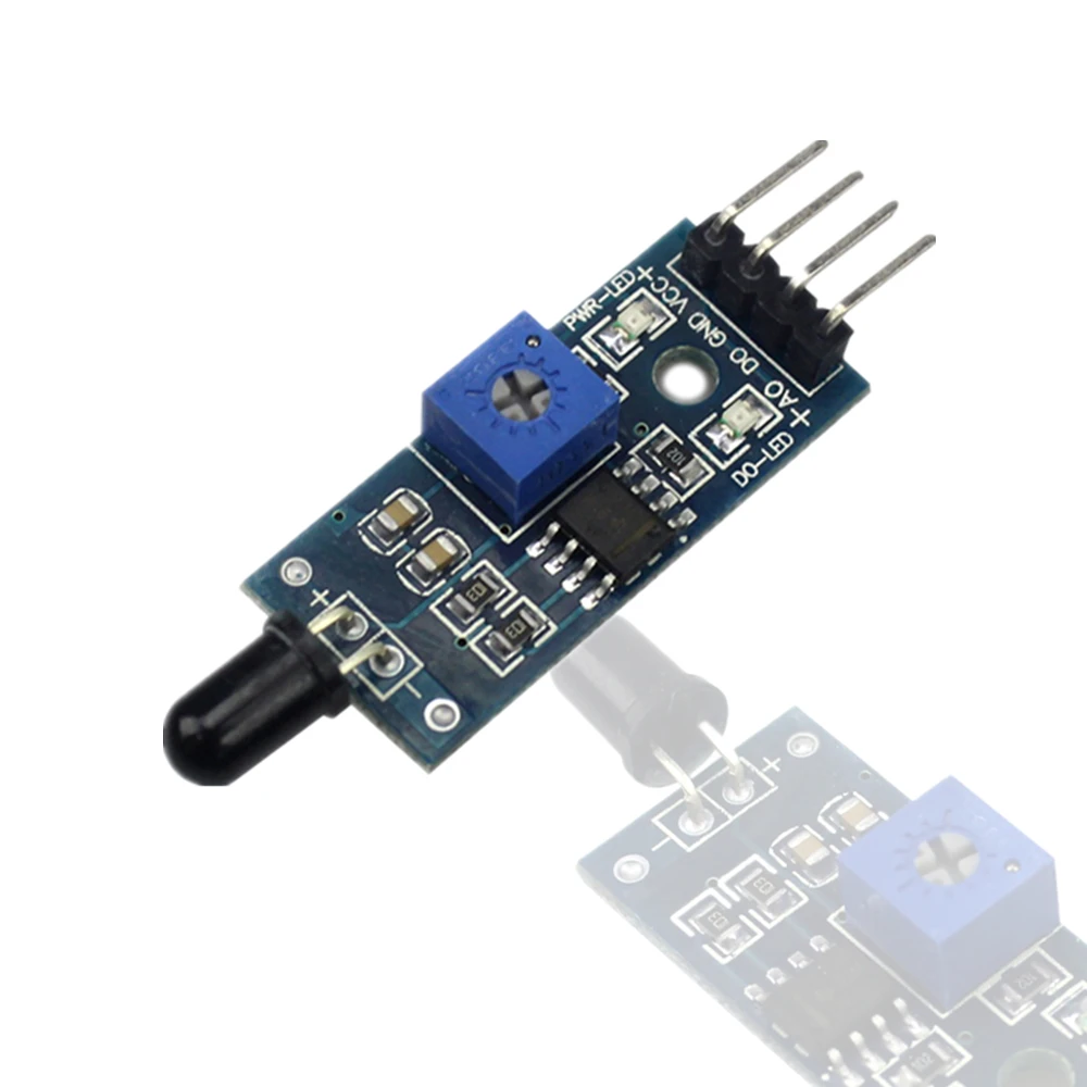 Buy Lm393 4 Pin Ir Flame Detection Sensor Module Fire