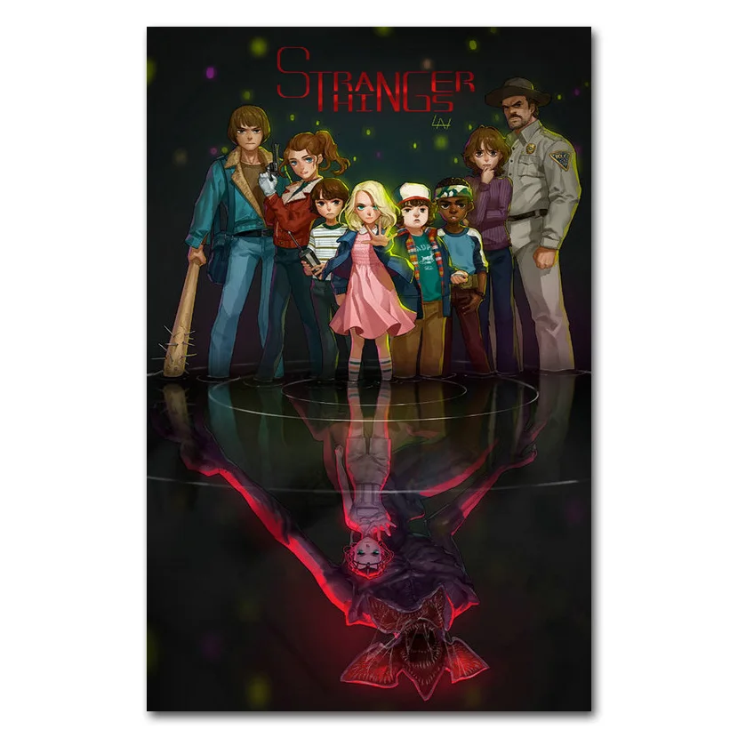 Stranger Things Art Silk Poster Print 13x20 inch TV Series Pictures for ...