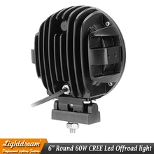 New 6 inch led lights Driving 60W Round Led OffRoad Lights 12V ...