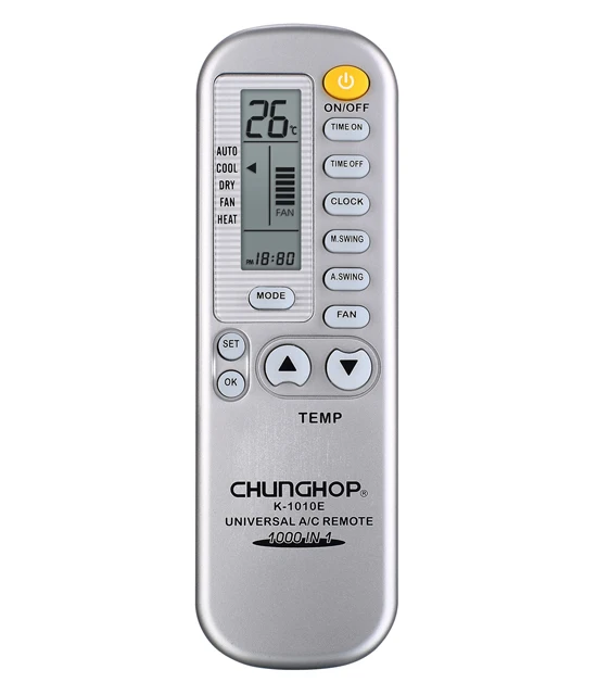 100pcs/Lot CHUNGHOP K 1010E Universal 1000 in 1 A/C Remote Control ...