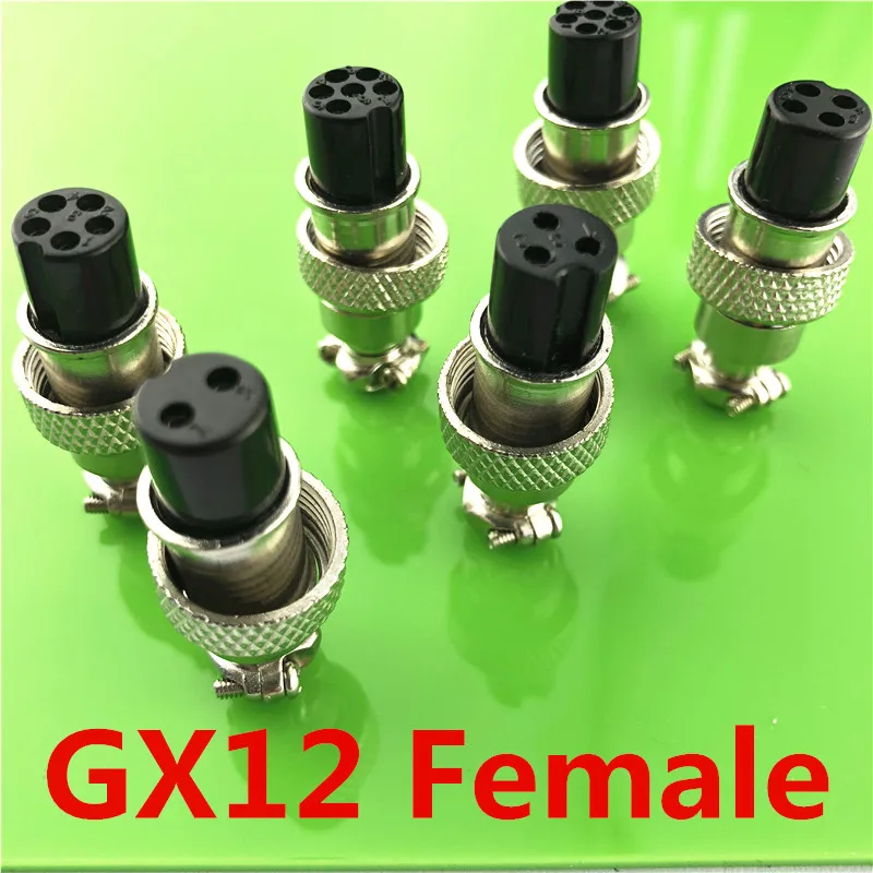 1pc GX12 2/3/4/5/6/7 Pin Female 12mm L122-127 Wire Circular Panel ...
