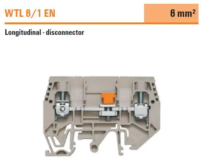 1161690000 Wtl 6 Sl : Feed-through terminal block – WDLO