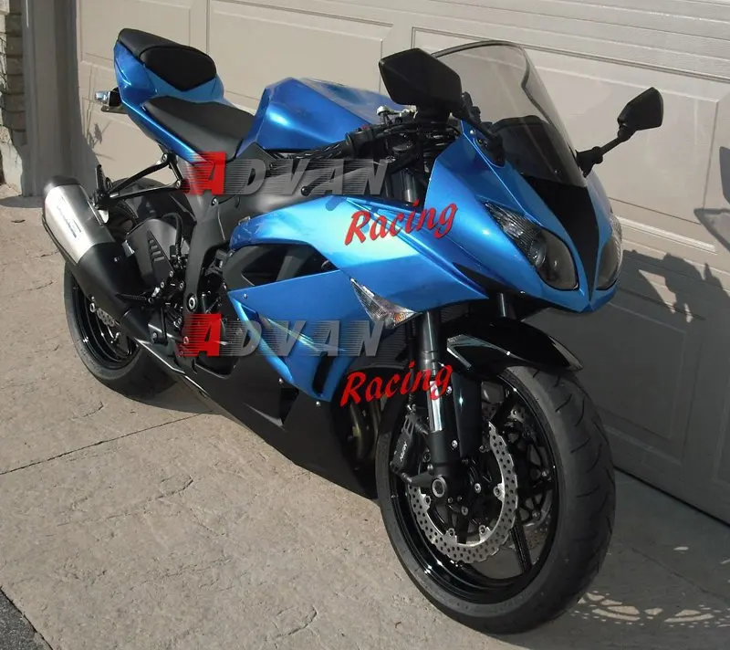 2009 Kawasaki Zx6r Blue