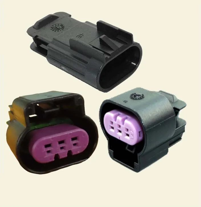 Conector macho e fêmea 3 vias preto gt 150 selado com pinos 15326808 ...