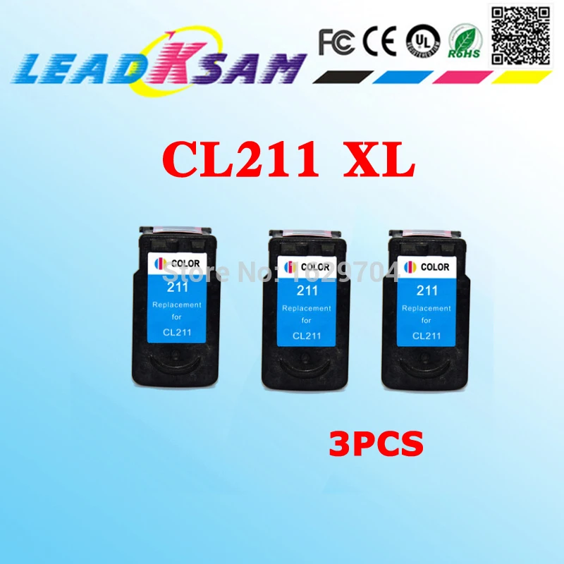 Cartucho de tinta CL 211 211XL, compatible con canon PIXMA CL211 iP2700 ...
