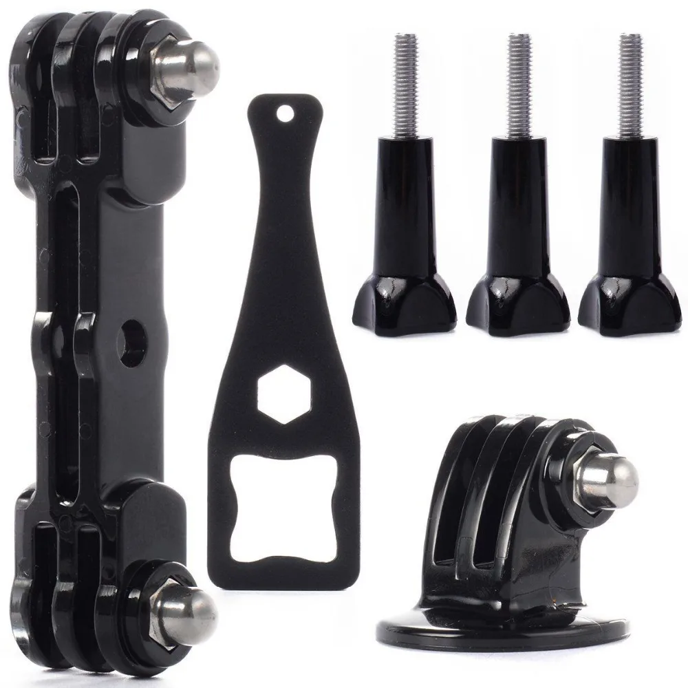 Double Dual Cameras Mount Holder Extention Arm for GoPro HERO 2 3 3+ 4 ...
