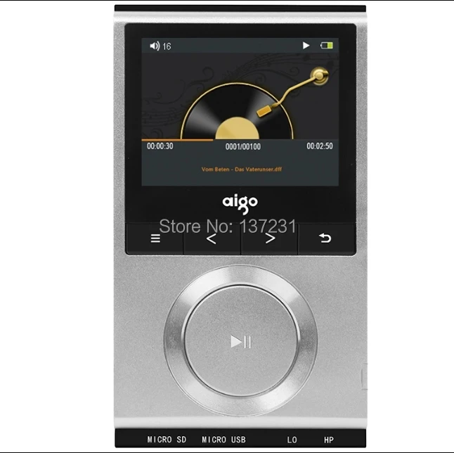 New Aigo EROS M5 HIFI DSD Audiophile Lossless Music Player MP3 1200mAh ...