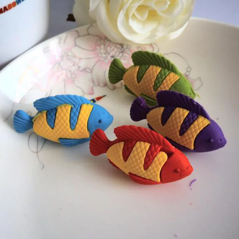 New Style Kawaii Small Fish Eraser Cartoon Innovative Eraser Lovely ...