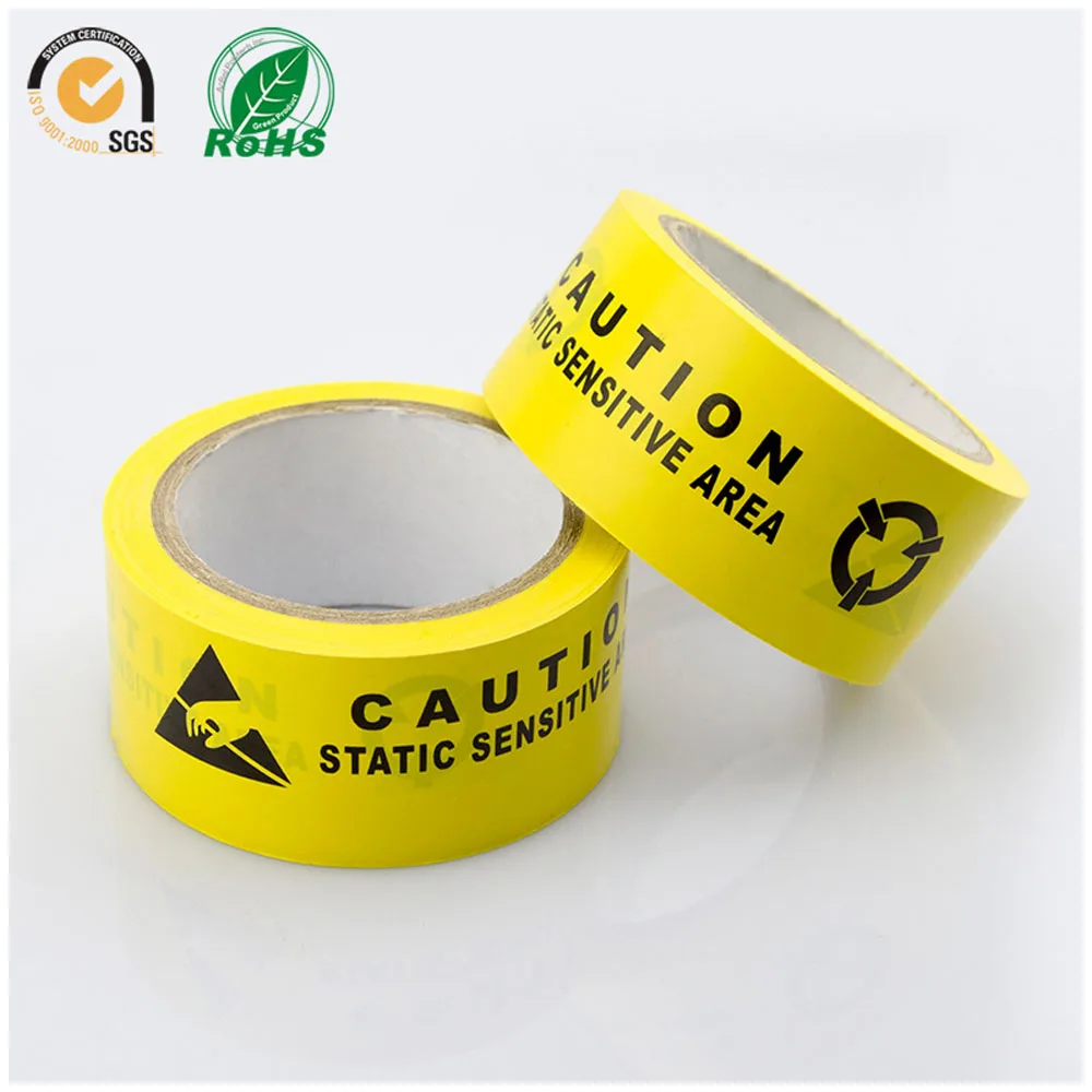 1 Roll 0.15mm Thick 22m Long Yellow Antistatic Caution Tape Warnings ...