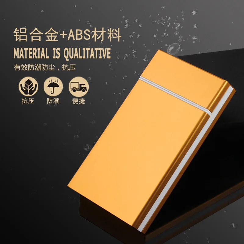 Ultra Thin Cigarette Case Slim Metal Cigarette Box Aluminum Cigarette ...