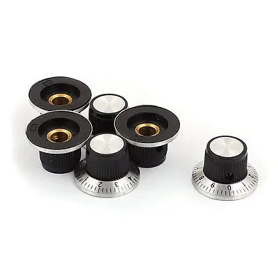 6Pcs M6 x 24 x 15mm C 3 Potentiometer Knob Cap Cover with Digital ...