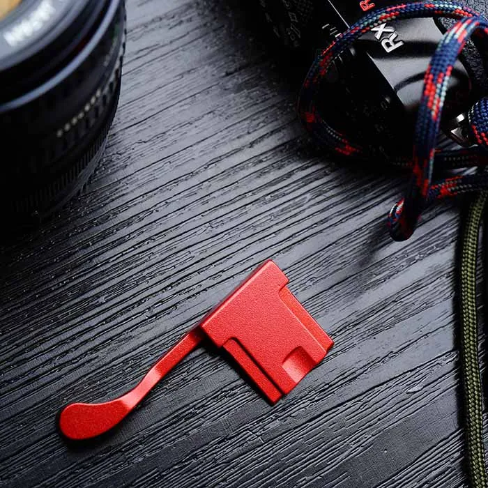 Red Color Aluminum Thumb UP Metal Thumb Rest Thumb Grip For Fuji X100F FUJIFILM X100F Hot Shoe ...