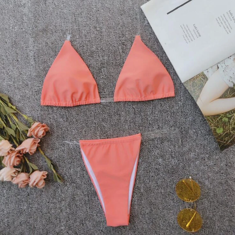 2019 Sexy High Waist Micro Bikini Set Thong Swimsuits Push Up Swimwear ...