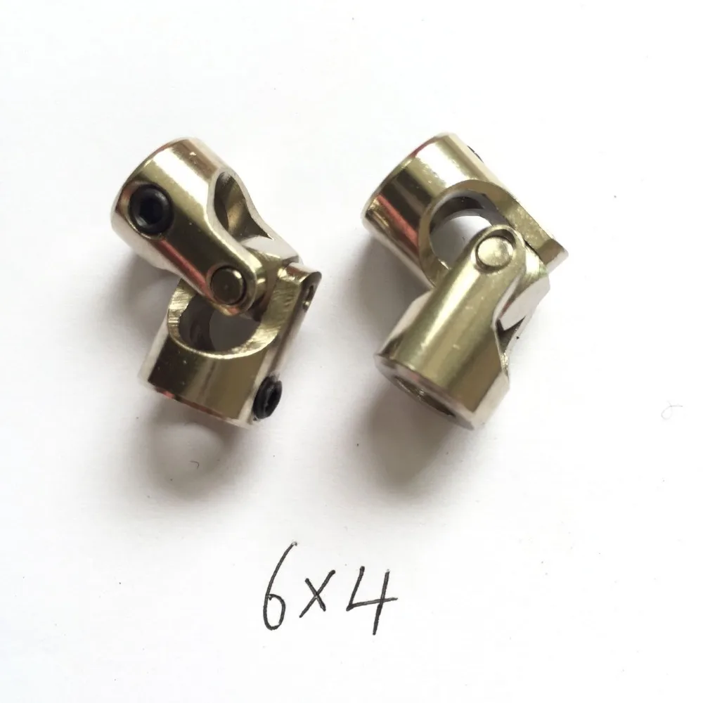 NEW 2PCS 6mm *4mm Shaft Coupling Motor connector DIY Stainless Steel ...