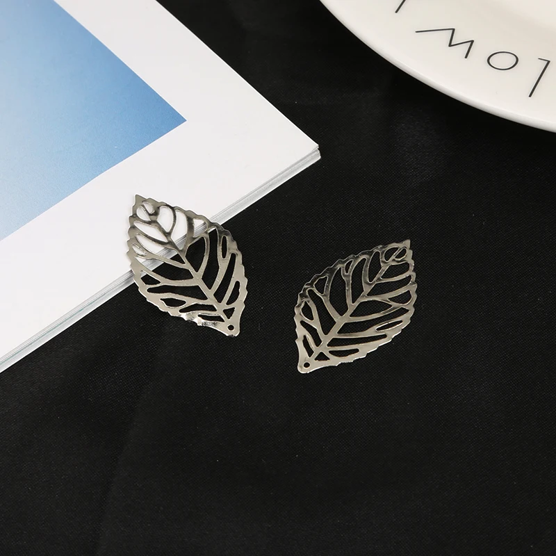 100X feuilles filigrane bricolage accessoires métal artisanat ...
