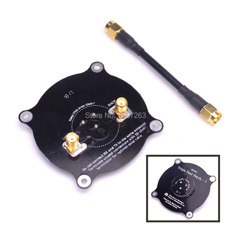 Fpv 5.8ghz Triple Feed Patch Antenna Sma / Rp Sma Directional ...